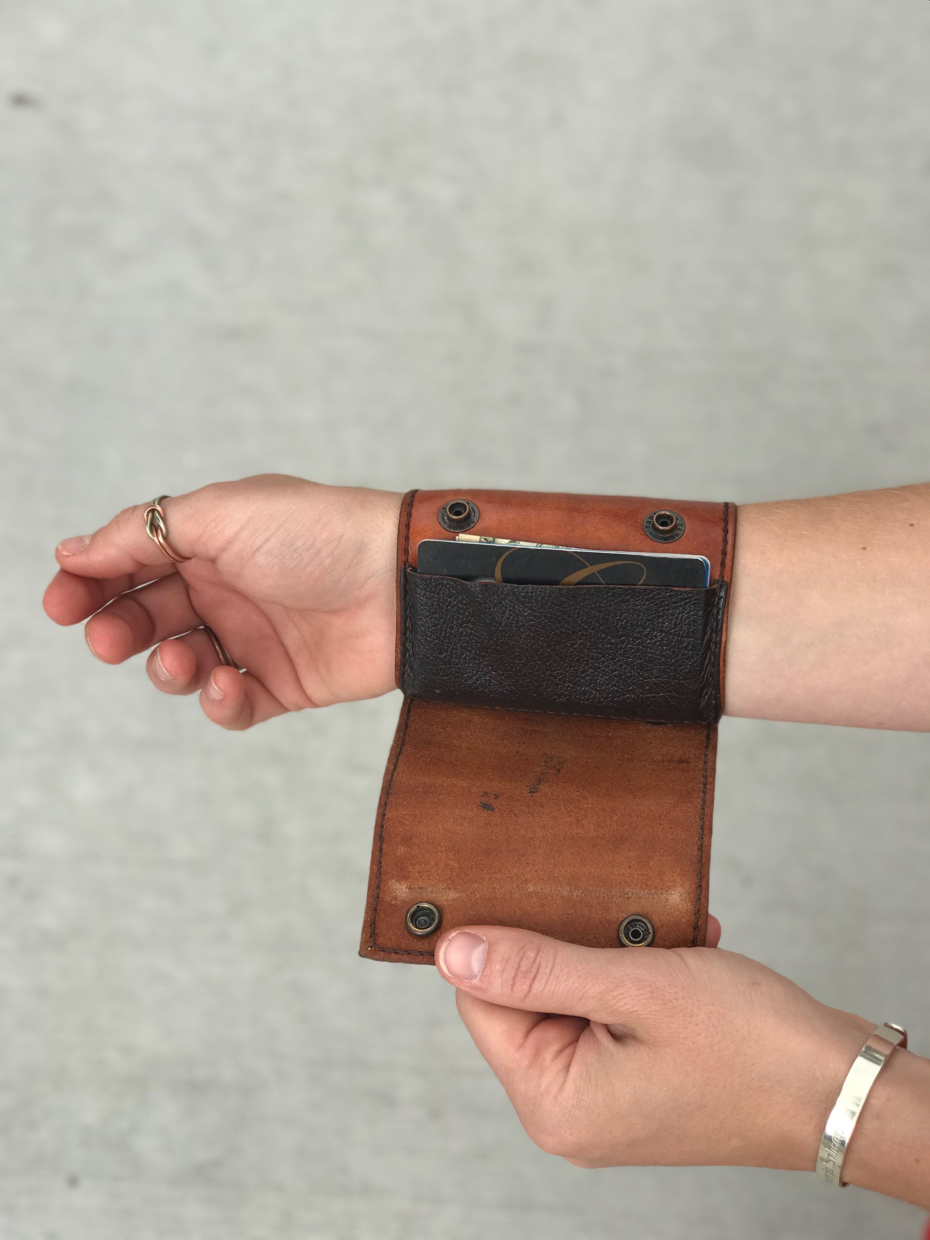 leather cuff wallets, wrist wallets | the wearable wallet – The ...
