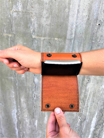 leather cuff wallets, wrist wallets | the wearable wallet – The ...